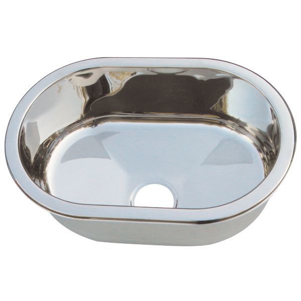 Barka, WC/skafferi handfat, 40x26,5 cm, Rostfritt stål, 150 mm djup ...