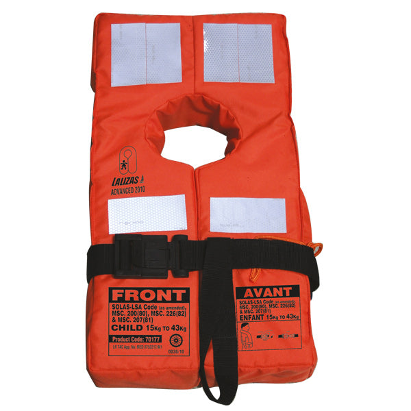 Räddningsväst solas-godkänd lsa code 2010 -stl. 15-43kg – BoatLab